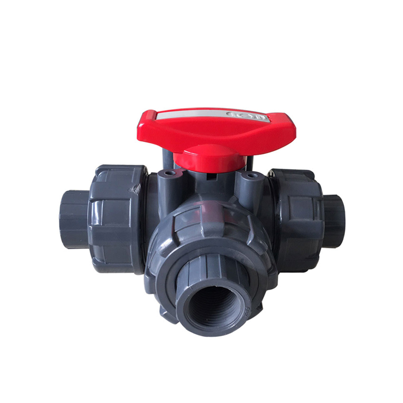 PVC 3 way ball-valve BS thread - China Tianjin Da Yu Plastic Products